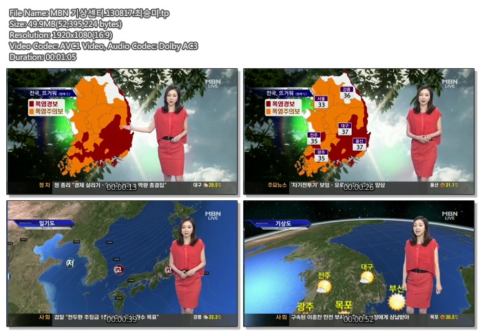 종편 130817 캐스터,아나운서