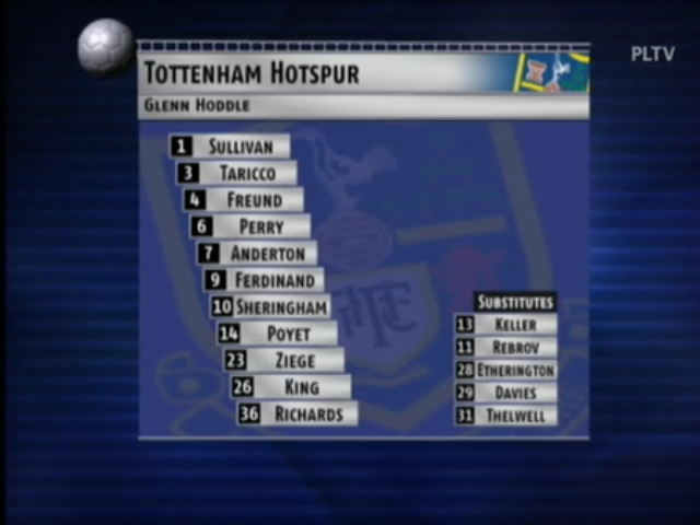 2001-2002 EPL 7R 토트넘 핫스퍼 vs 맨체스터 Utd