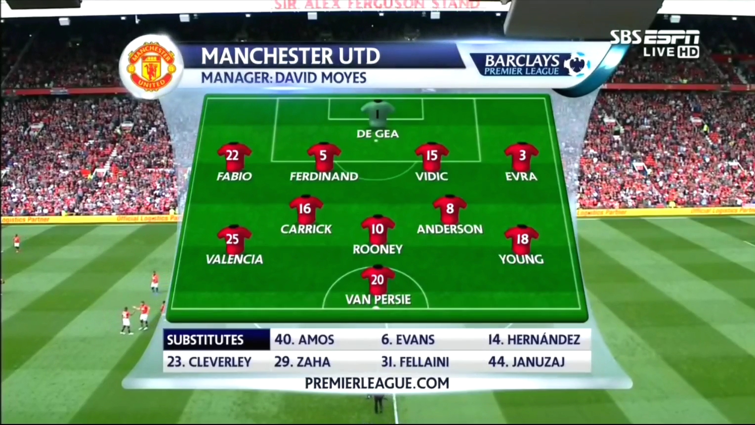 130914 EPL 4R 맨유 vs 크리스탈 팰리스 (국내방송)