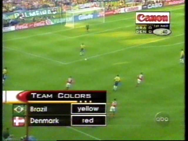 1998 프랑스 월드컵 8강 덴마크 vs 브라질