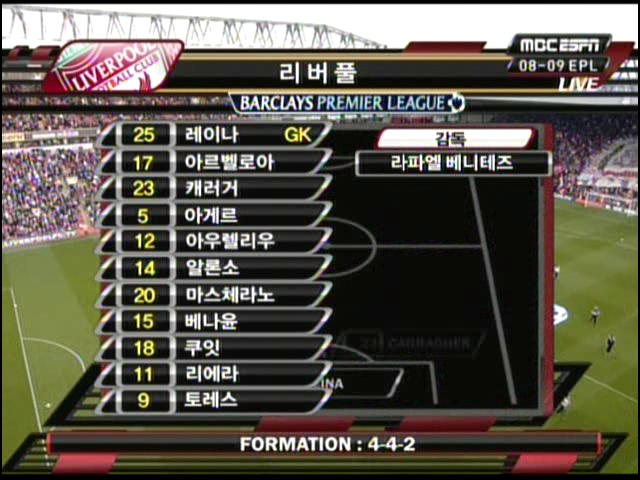 2008-2009 EPL 33R 리버풀 vs 아스날