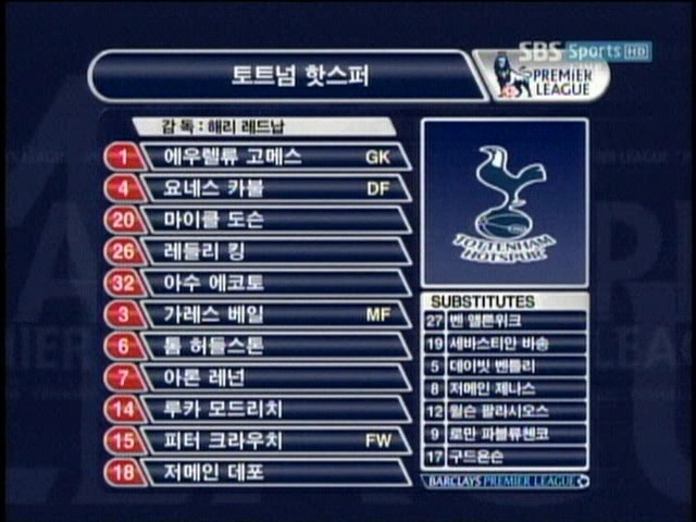 2009-2010 EPL 29R 맨체스터 시티 vs 토트넘 핫스퍼