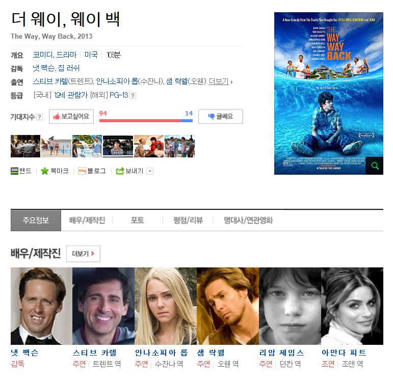 [평화크립][미개봉-코미디!!더 웨이 웨이백!!어릴때로 돌아가고파!!ㅎㅎ]