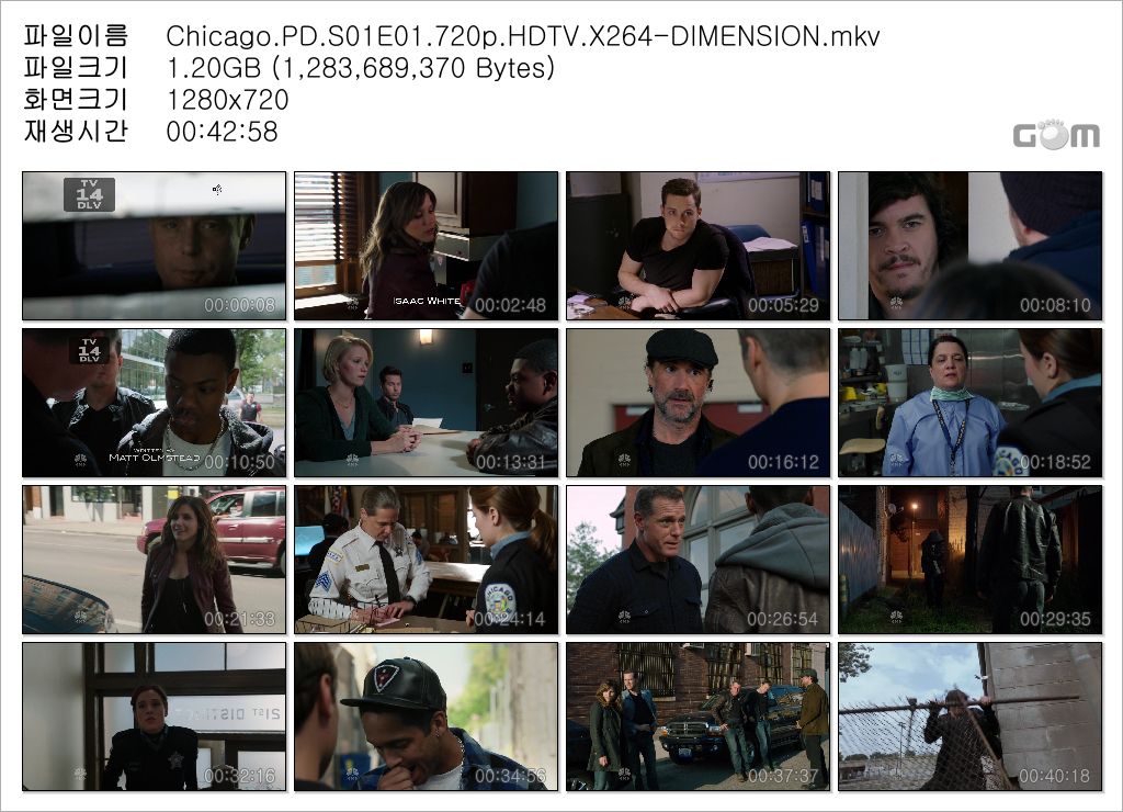 [미드] 시카고PD [시즌1] 01화~15화 [완] 한영통합자막