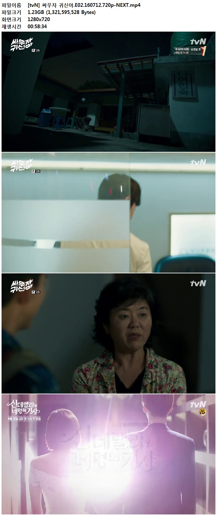 [tvN] 싸우자 귀신아.E02.160712.720p-NEXT