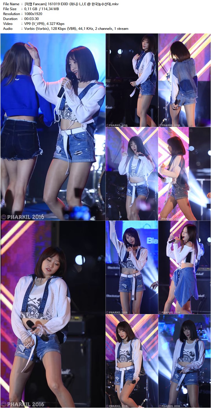 [HD직캠] 161019 EXID 한국농수산대학축제 by Mera,pharkil