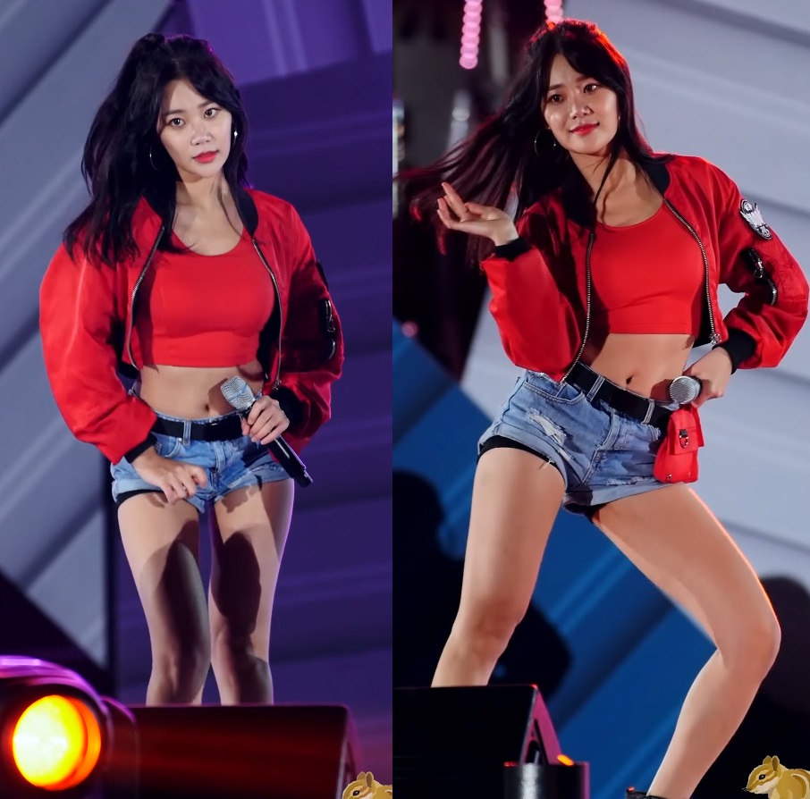 [직캠][AOA] 161013 유나 - 짧은치마