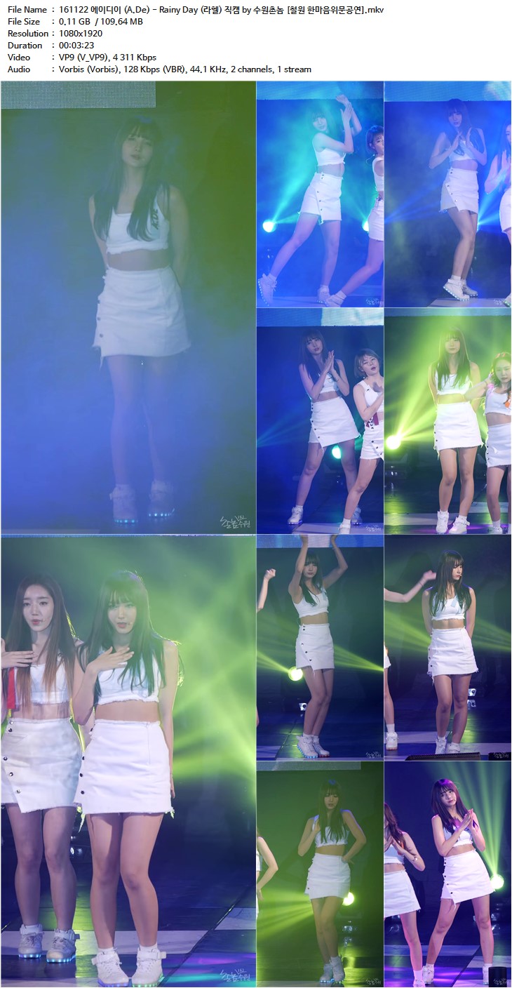 [HD직캠] 161122 에이디이(A.DE) 철원 한마음 위문공연 by Pharkil,니키