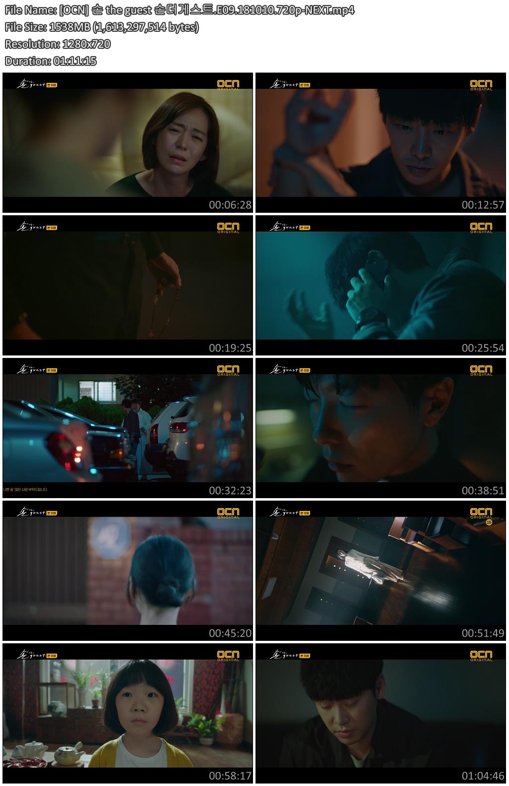 [OCN] 손 the guest 손더게스트.E09.181010.720p-NEXT