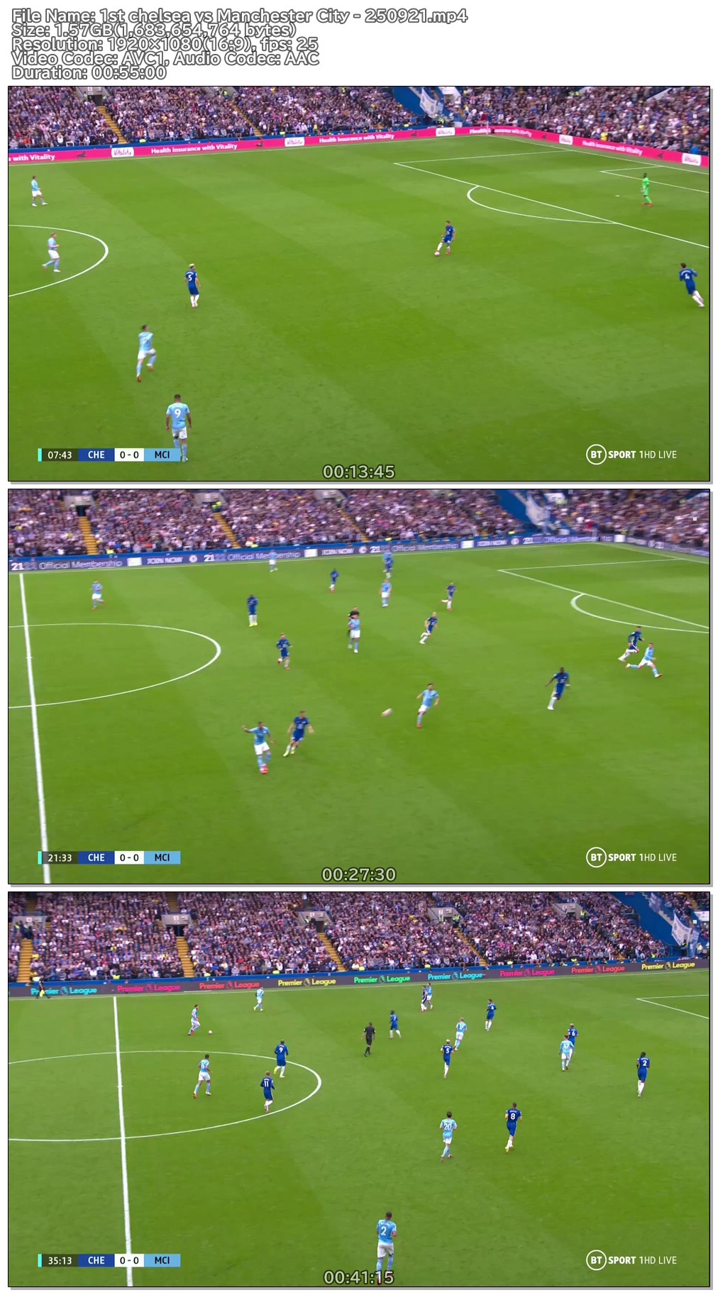 [EPL 6R] 첼시 vs 맨시티 경기