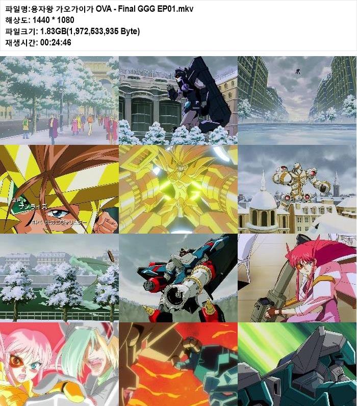 [자막애니] 용자왕 가오가이가 OVA - Final GGG 01-12 完
