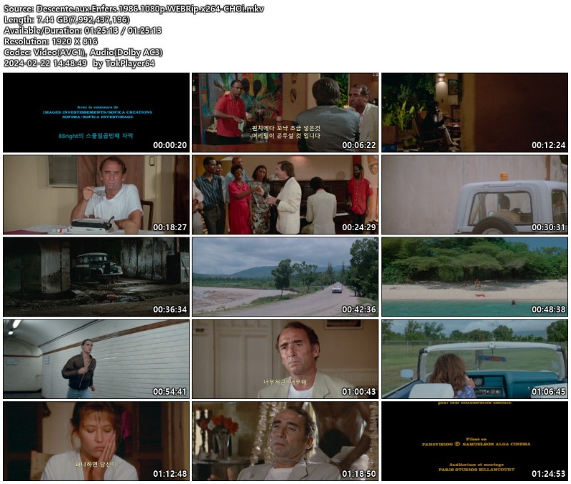 지옥에 빠진 육체 1986 1080p 소피 마르소 클로드 브라소